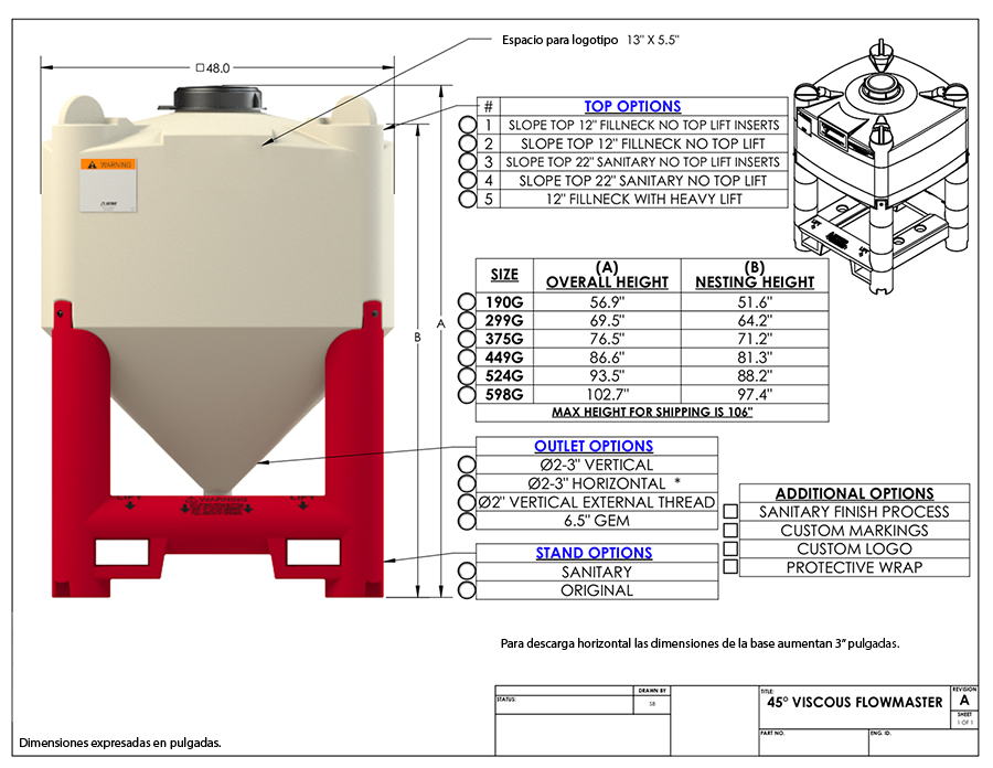 Tolva Viscous Flowmaster – CTCB México